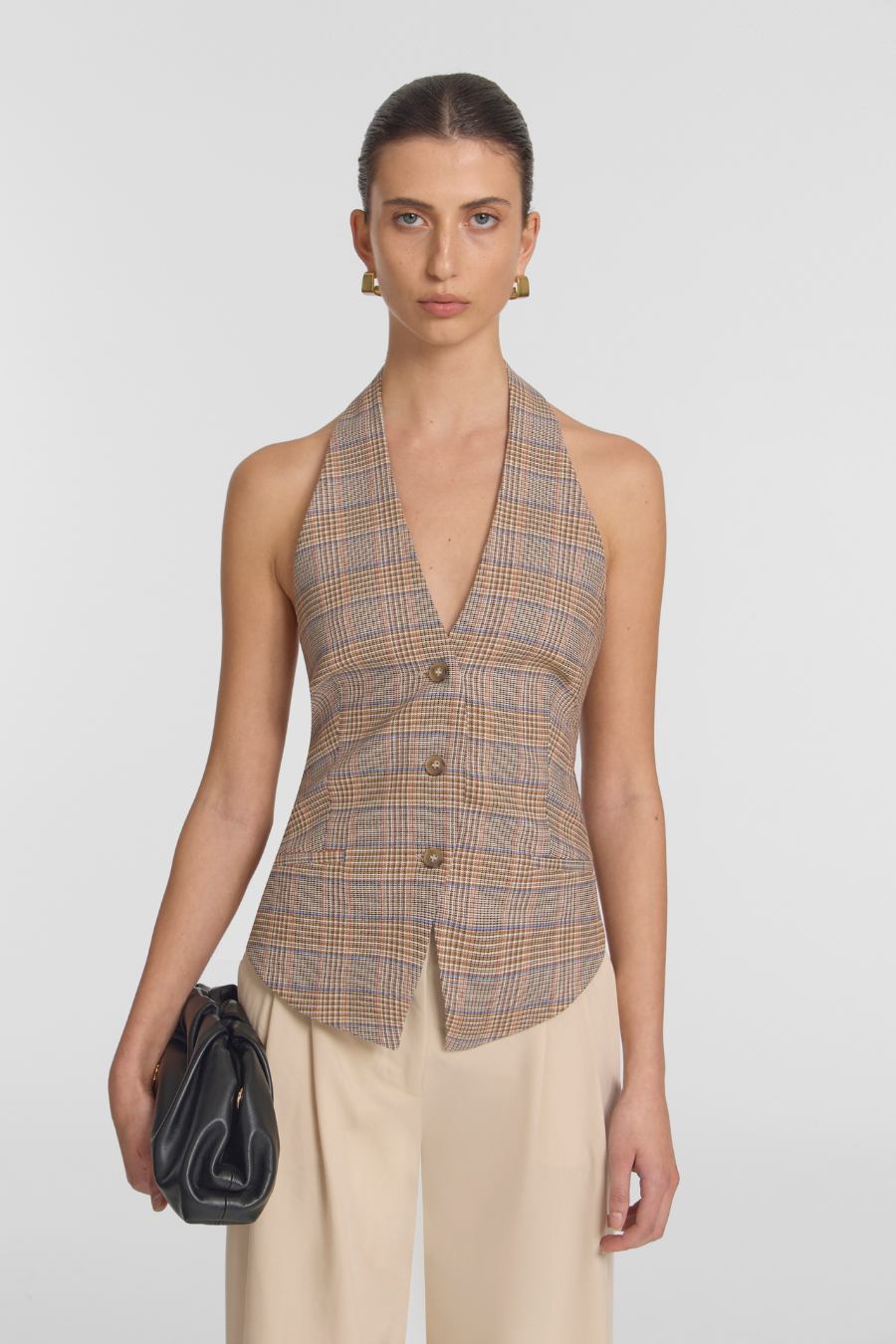 Pitch Vest Horizon Check | Viktoria & Woods – Deval boutique Wanaka