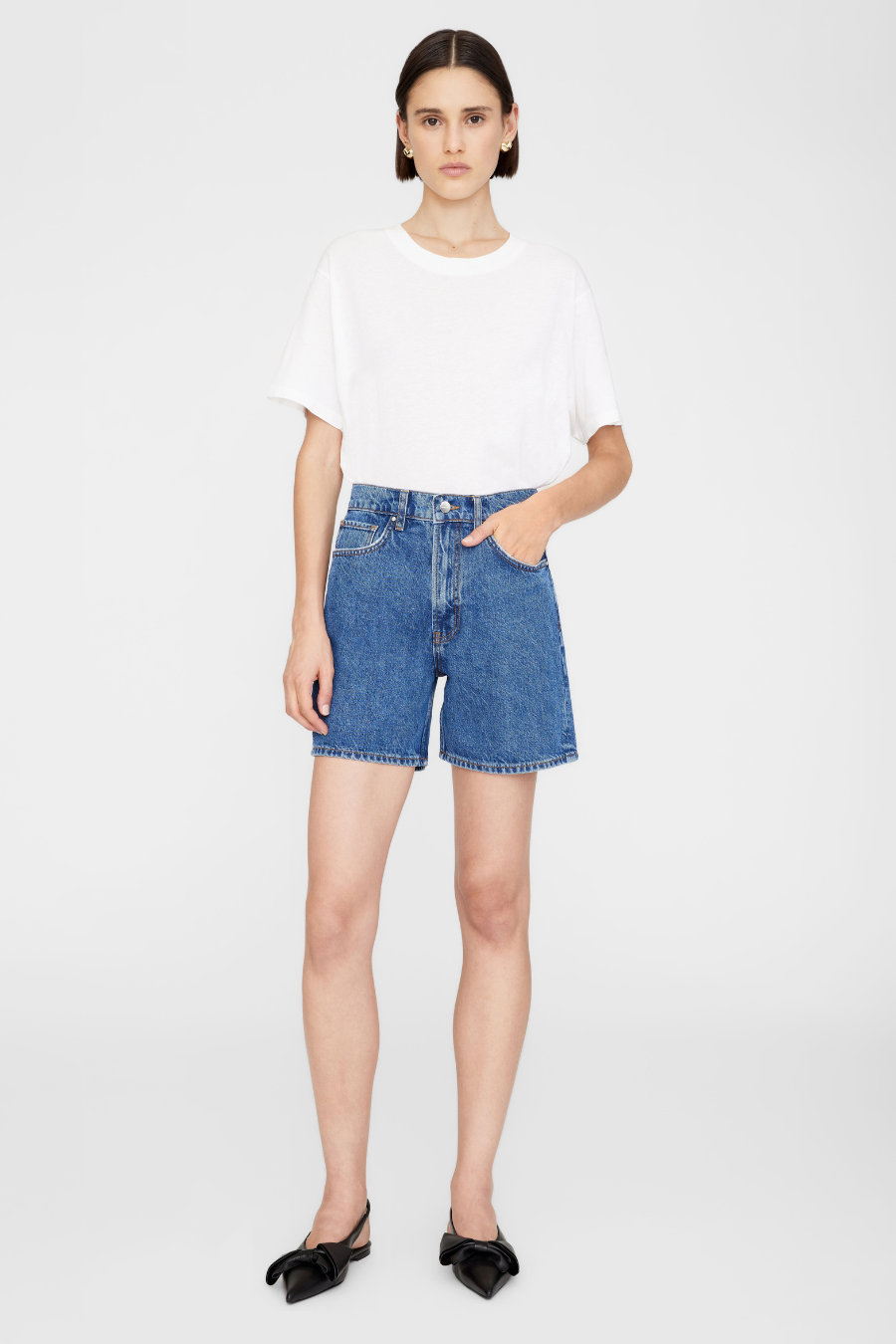 Kat Short Medium Indigo | Anine Bing – Deval boutique Wanaka