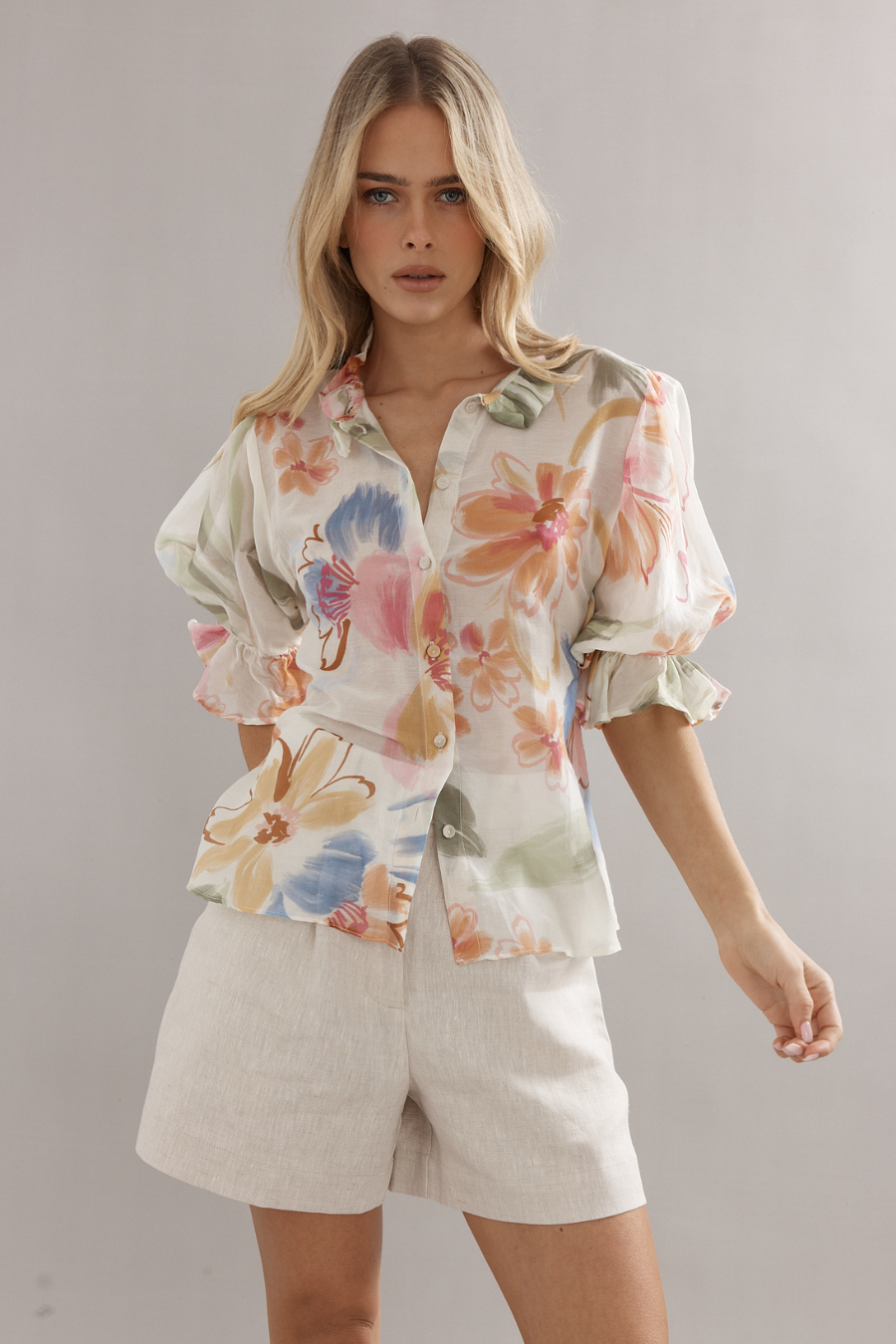 Soho Blouse Tea Party Floral | Caitlin Crisp – Deval boutique Wanaka