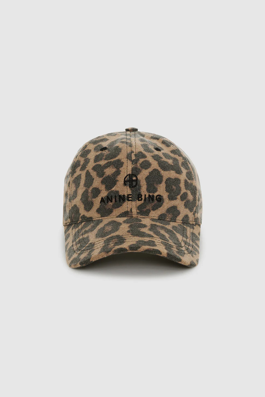 Jeremy Baseball Cap Black And Brown Leopard | Anine Bing – Deval ...