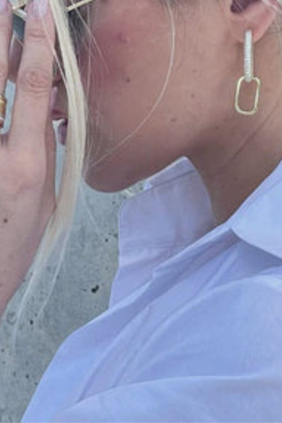Modular Drop Hoop Gold | Nikkie Designs – Deval boutique Wanaka