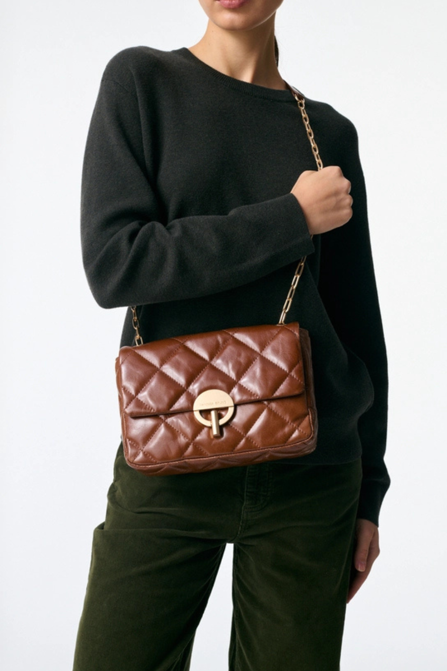 Large Leather Moon Bag Havana | Vanessa Bruno – Deval boutique Wanaka