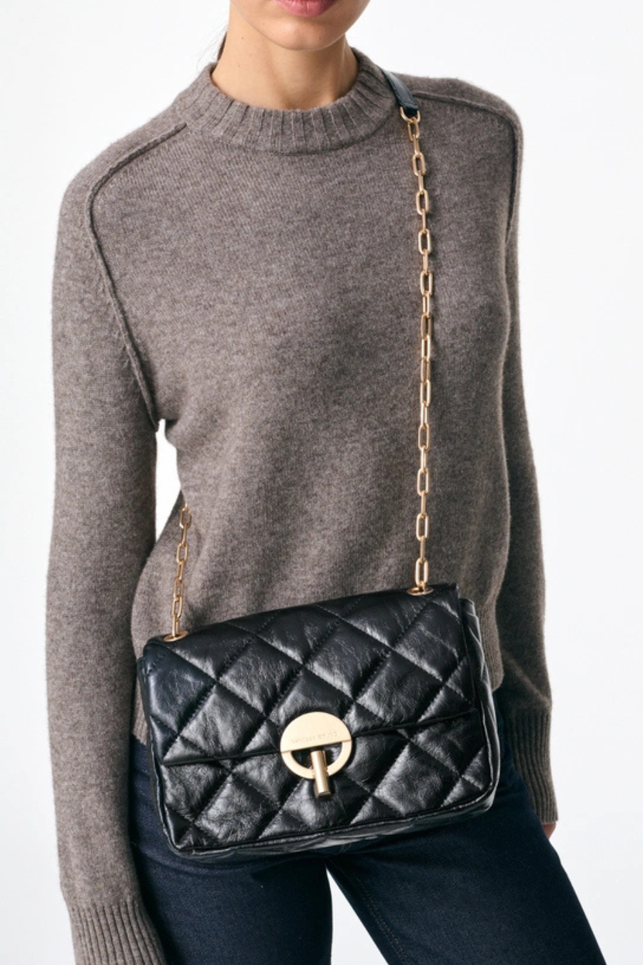 Large Leather Moon Bag Black | Vanessa Bruno – Deval boutique Wanaka