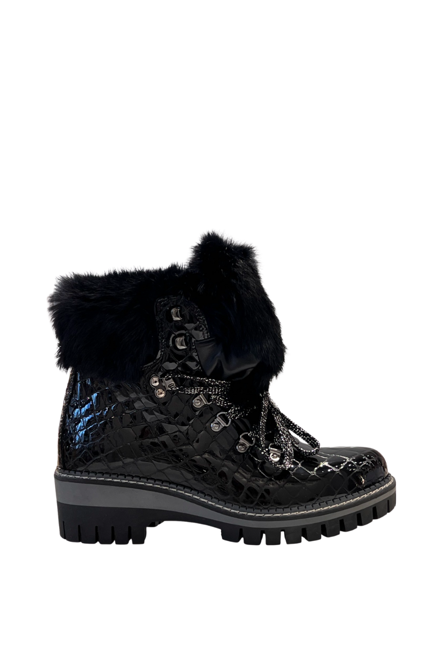 Karin Croco Boot Black – Deval boutique Wanaka