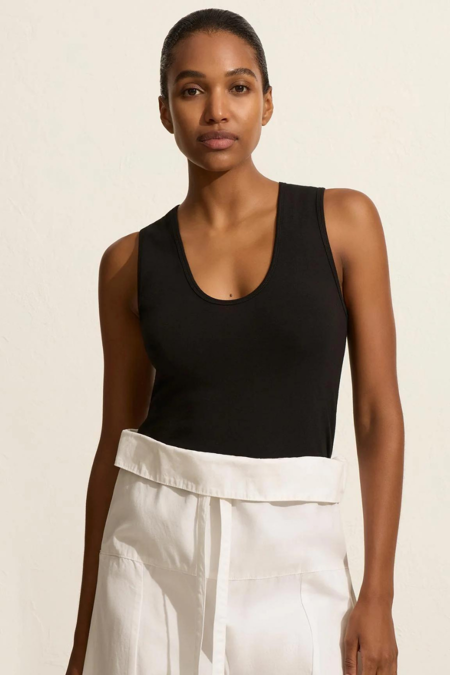 Deep U Tank Black | Matteau – Deval boutique Wanaka