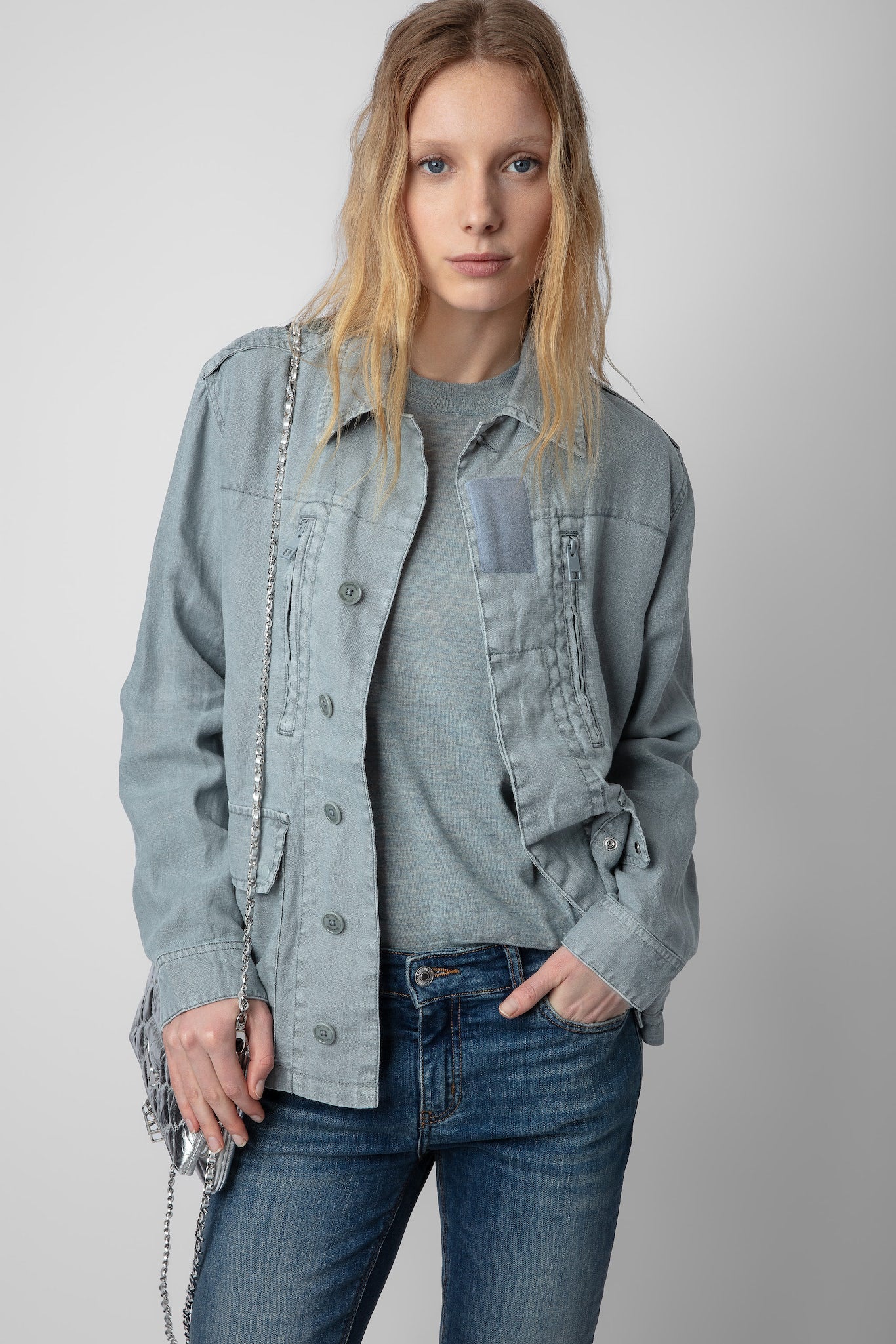 Kid Lin Skull Wings Jacket Glacier | Zadig And Voltaire – Deval ...